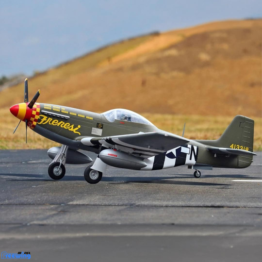 P-51D Mustang 1,6m PNP con giroscopio, avión RC eléctrico